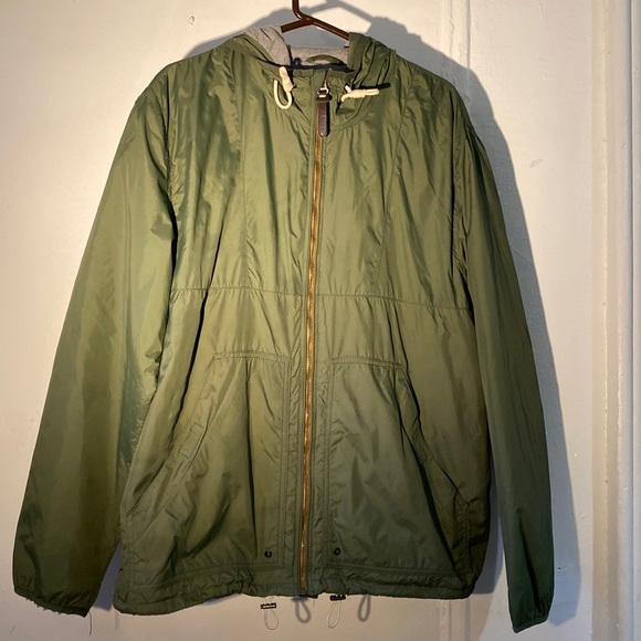 H&M | Jackets & Coats | Hm Mens Hooded Jacket Green Exterior With Grey ...